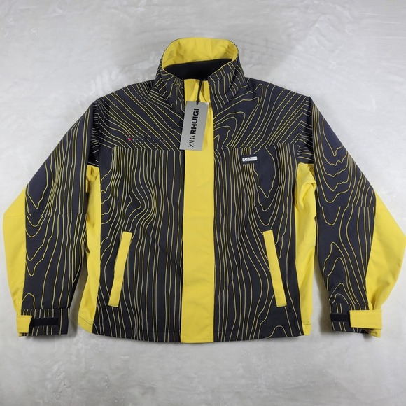 Zara | Jackets & Coats | Zara Rhuigi Jacket Mens Large Xl Yellow Black ...